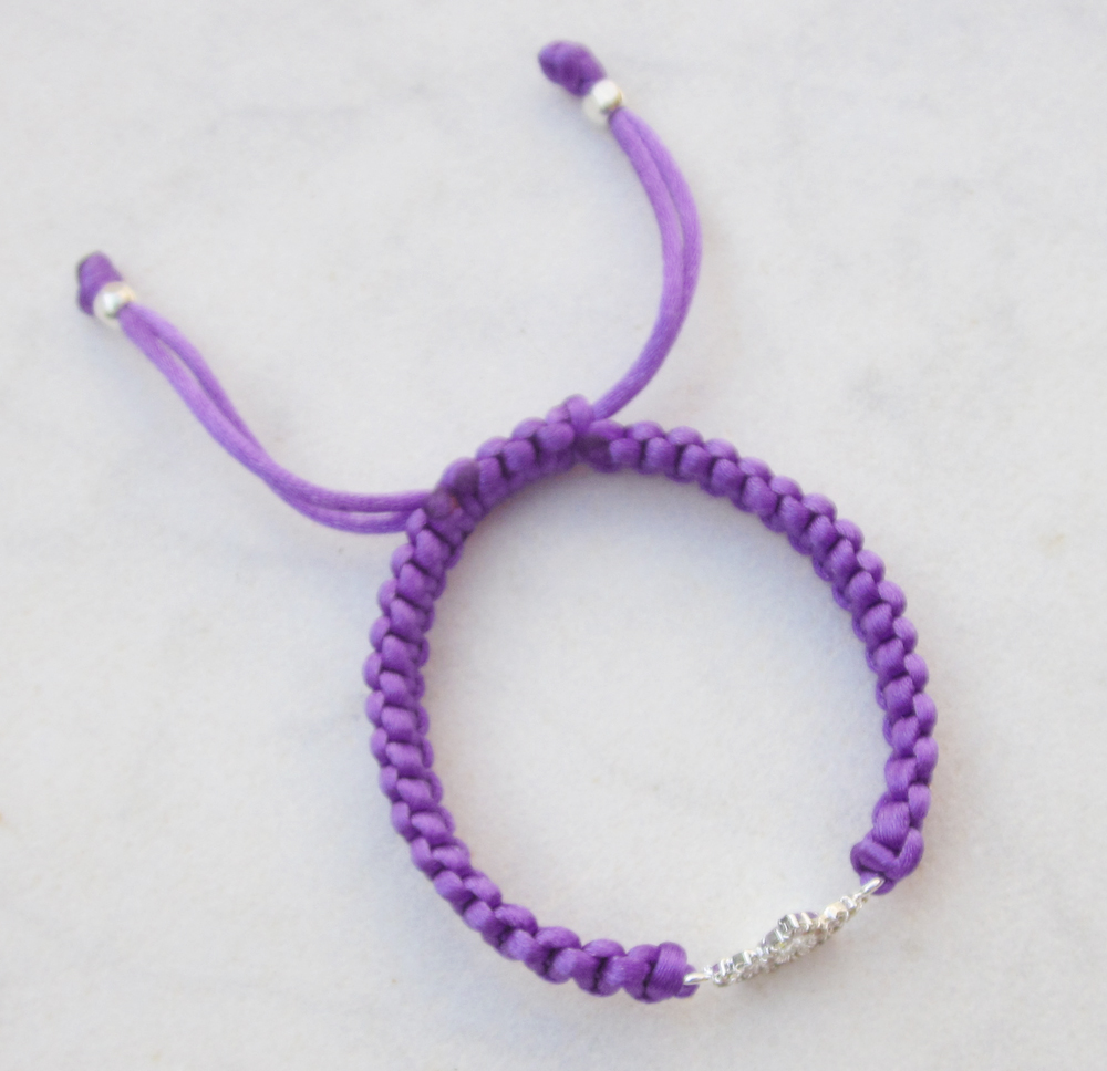 Crown Bracelet Purple Friendship Bracelet Rhinestone Stack Jewelry on ...